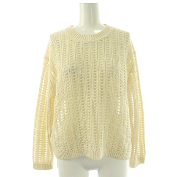 セオリーリュクス theory luxe 25SS Lineco Iris ニット セーター リネン 38 オフホワイト /DO ■OS レディース【ブランド】セオリーリュクス theory luxe【表記サイズ】38【実寸サイズ】肩幅：4...