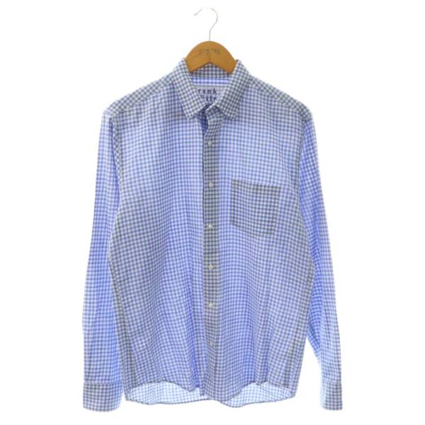 フランク&amp;アイリーン Frank&amp;Eileen DON コットン ギンガムチェックシャツ 長袖 前開き コットン S 青 白 /NR ■OS ■SH メンズ【ブランド】フランク&amp;アイリーン Frank&amp;Eil...