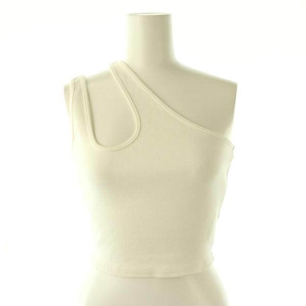 ザレッドスレッドTHEREDTHREAD S customize chain tank タンクトップ クロップド F ホワイト /DF ■OS レディース【表記サイズ】F【実寸サイズ】身幅：35cm　総丈：40.5cm　　【素材】綿、ポリウ...
