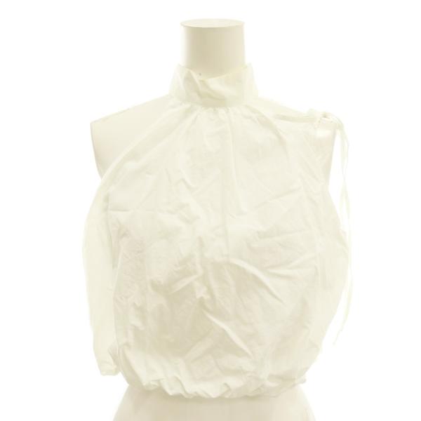 ザレッドスレッド THEREDTHREAD S strap balloon blouse トップス ブラウス クロップド F ホワイト /DF ■OS レディース【表記サイズ】F【実寸サイズ】身幅：44cm　着丈：38cm　　【素材】ナイロ...