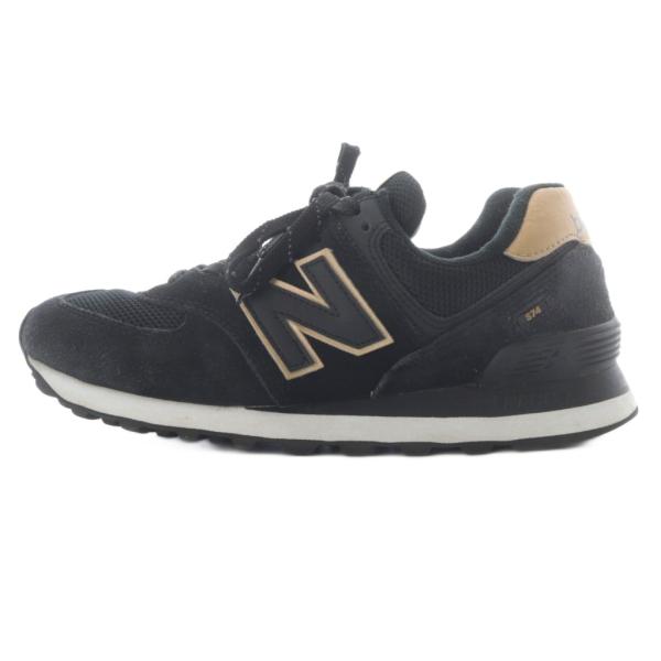 ニューバランス NEW BALANCE ML574UB2 スニーカー ロゴ 24cm 黒 ブラック /SR レディース【ブランド】ニューバランス NEW BALANCE【表記サイズ】24cm【実寸サイズ】最大幅：10cm　アウトソール：27...