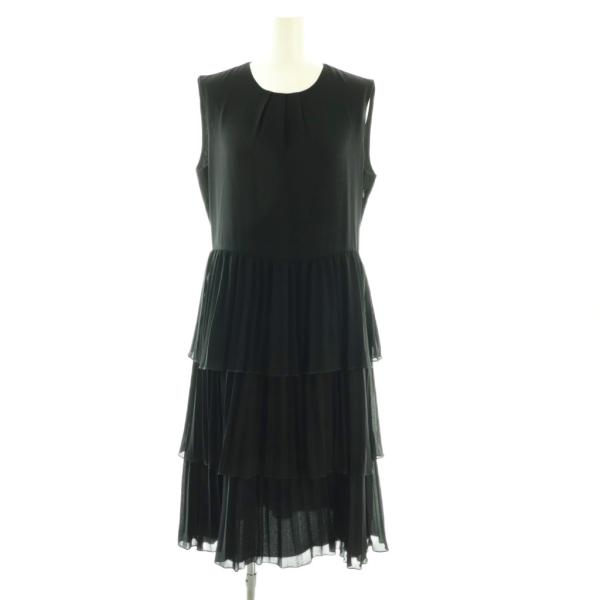 マックスマーラステュディオ Max Mara Studio ティアードワンピース ロング 40 ブラック /DO ■OS レディース【ブランド】マックスマーラステュディオ Max Mara Studio【表記サイズ】40【実寸サイズ】着丈：...