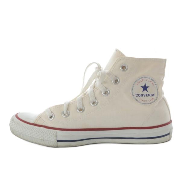 コンバース CONVERSE スニーカー ハイカット キャンバス US5 ホワイト /YO22 レディース【ブランド】コンバース CONVERSE【表記サイズ】US5【実寸サイズ】最大幅：8.5cm　アウトソール：25.5cm　　【素材】キ...