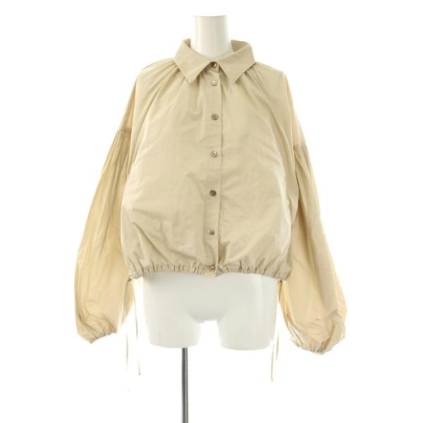ダイアグラム グレースコンチネンタル Diagram GRACE CONTINENTAL 24AW タフタギャザーシャツ ブラウス 36 ベージュ /ES ■OS レディース【ブランド】ダイアグラム グレースコンチネンタル Diagram ...