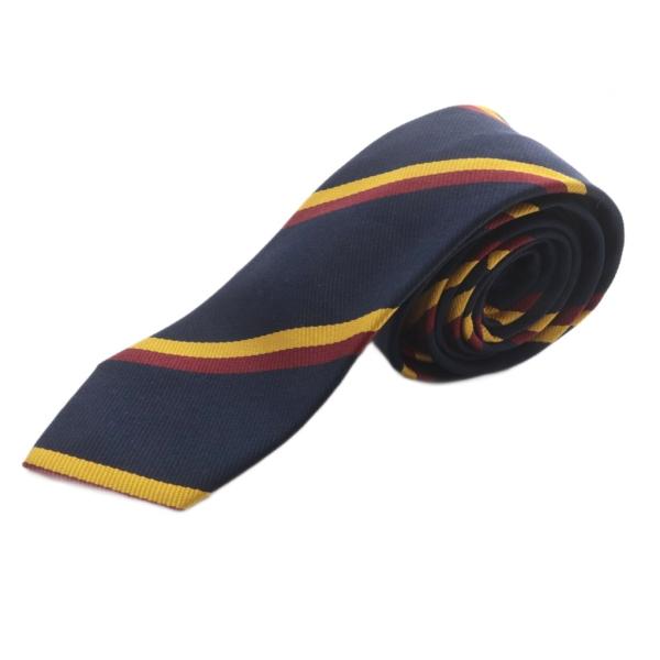 ビームスライツ BEAMS Lights シルク レジメンタルネクタイ 紺 ネイビー 黄色 イエロー /SR ■SH メンズ【ブランド】ビームスライツ BEAMS Lights【表記サイズ】実寸サイズをご参照ください。【実寸サイズ】全長×1...