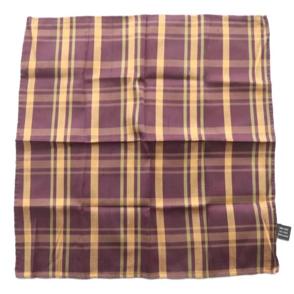 トゥモローランド TOMORROWLAND シルクチェック柄 ポケットチーフ 茶色 ブラウン /SR ■SH メンズ【ブランド】トゥモローランド TOMORROWLAND【表記サイズ】実寸サイズをご参照ください。【実寸サイズ】全長（フリンジ...