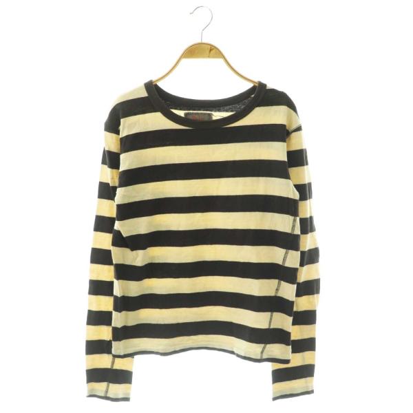 ロンハーマン ヴィンテージ  R.H.vintage ボーダー カットソー Tシャツ 長袖 コットン S アイボリー 茶 /NR ■OS レディース【ブランド】ロンハーマン ヴィンテージ  R.H.vintage【表記サイズ】S【実寸サイズ...