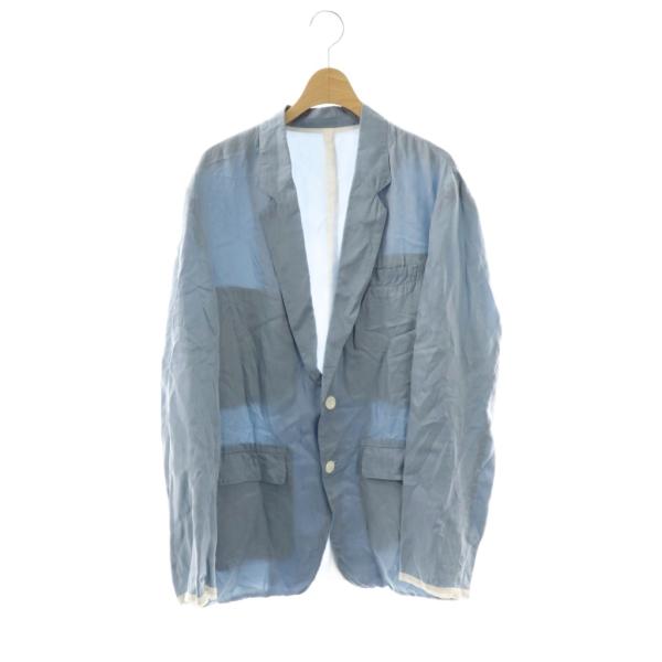 ネーム Name. CUPRA TAILORED JKT テーラードジャケット ビッグシルエット 0 スモークブルー /ES ■OS ■SH メンズ【ブランド】ネーム Name.【表記サイズ】0【実寸サイズ】肩幅：46cm　身幅：53cm　...