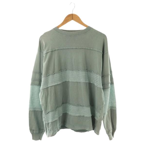 フラグスタッフ F-LAGSTUF-F BORO LS TeeTシャツ カットソー 長袖 コットン M ライトブルー FS1546 /NR ■OS ■SH メンズ【表記サイズ】M【実寸サイズ】肩幅：54.5cm　身幅：55cm　着丈：69....