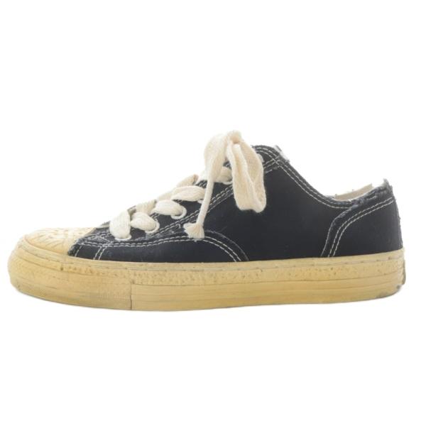 メゾンミハラヤスヒロ Maison MIHARA YASUHIRO PAST Sole スニーカー ローカット キャンバス 40 ブラック /YO18 ■SH メンズ【表記サイズ】40【実寸サイズ】最大幅：9.5cm　アウトソール：29cm...