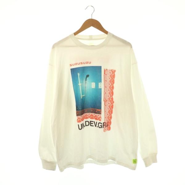 ルーズジョインツ LOOSEJOINTS プリントカットソー Tシャツ 長袖 コットン XL 白 /NR ■OS ■SH メンズ【表記サイズ】XL【実寸サイズ】肩幅：57cm　身幅：62.5cm　着丈：72.5cm　袖丈：61.5cm　　【...