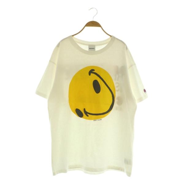 レディメイド READYMADE COLLAPSED FACE T-SHIRTTシャツ 半袖 プリント L ホワイト /MY ■OS ■SH メンズ【ブランド】レディメイド READYMADE【表記サイズ】L【実寸サイズ】肩幅：56cm　身...