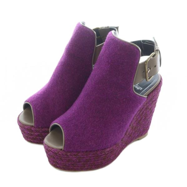 カスタニエール サンダル 35 22cm 22.5cm 紫 パープル ウェッジソール オープントゥ エスパドリーユ 厚底 ■SH /RI ■OS レディース【ブランド】カスタニエール Castaner【表記サイズ】35（22cm〜22.5c...