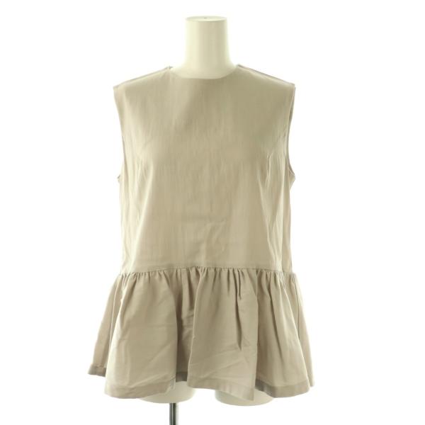 ペールジュート Pale Jute Amanda スリーブレストップス ブラウス プルオーバー F グレージュ /DF ■OS レディース【表記サイズ】F【実寸サイズ】身幅：42.5cm　着丈：64cm　　【素材】キュプラ、ナイロン、ポリウ...