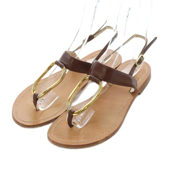 イルサンダロオブカプリ il sandalo of capri サンダル 35 22.5cm 23cm 茶色 ブラウン トング /RI ■OS レディース【表記サイズ】35（22.5〜23cm）【実寸サイズ】最大幅：9cm　アウトソール：2...