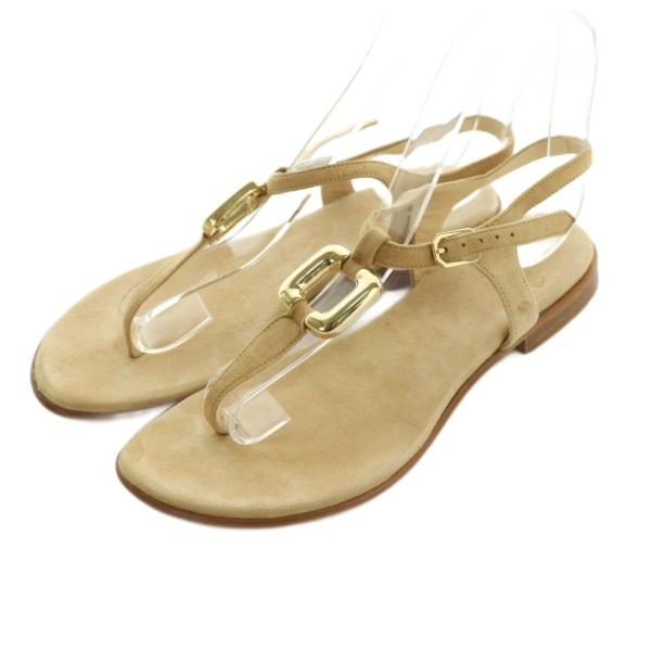 イルサンダロオブカプリ il Sandalo of Capri  アマン サンダル ストラップ スエード 35 22.0cm ベージュ /MI ■OS レディース【表記サイズ】35 22.0cm【実寸サイズ】ヒールの高さ：1.5cm　最大幅...