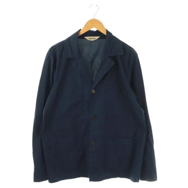 アスペジ ASPESI コットンジャケット XL ネイビー /DO ■OS ■AD メンズ【ブランド】アスペジ ASPESI【表記サイズ】XL【実寸サイズ】肩幅：47cm　身幅：58cm　着丈：75cm　袖丈：68cm　　【素材】綿【色】ネ...