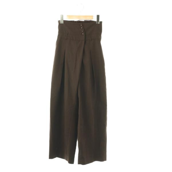アメリ AMERI UNDRESSED HIGH WAIST TAPERED PANTS パンツ ストレート S 茶 /NR ■OS レディース【表記サイズ】S【実寸サイズ】ウエスト：60cm　もも幅：31.5cm　裾幅：24.5cm　股上...