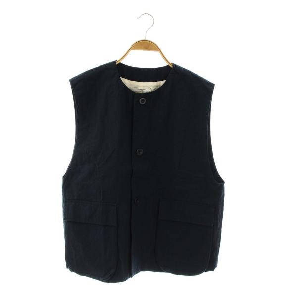 未使用品 ラボレイトリー LABORATORY ビッグフラップポケットベスト F ネイビー /DO ■OS ■SH レディース【表記サイズ】F【実寸サイズ】身幅：56cm　着丈：58.5cm　　【素材】綿、ナイロン　インナー 綿【色】ネイビ...