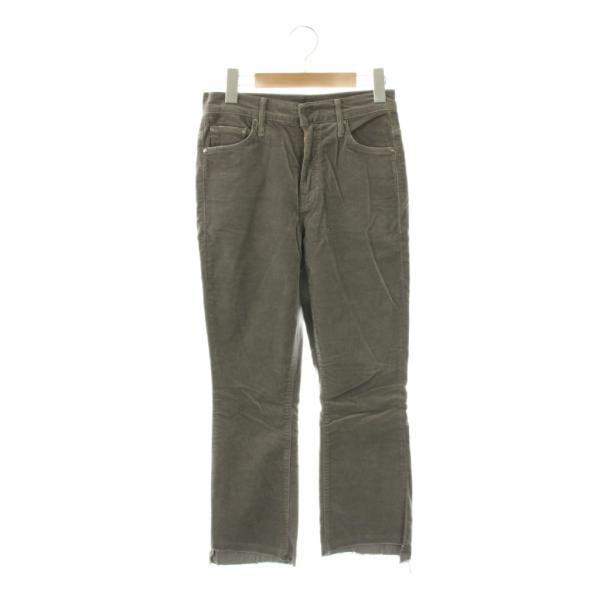 マザー mother INSIDER CROP STEP FRAY コーデュロイパンツ ブーツカット 25 グレー /ES ■OS ■SH レディース【ブランド】マザー mother【表記サイズ】25【実寸サイズ】ウエスト：66cm　もも幅...
