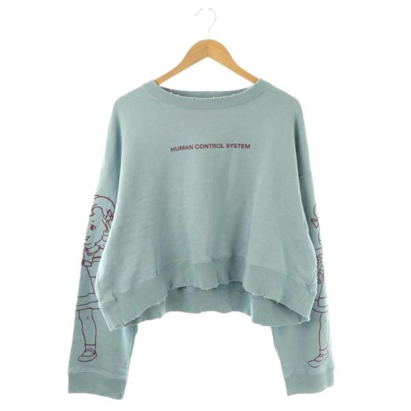 アンダーカバー Human Control System スウェットプルオーバー カットソー 長袖 2 ライトブルー ボルドー UCT4806 /DO ■OS メンズ【ブランド】アンダーカバー UNDERCOVER【表記サイズ】2【実寸サイ...
