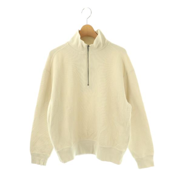 マーガレットハウエル MHL. 25AW DOUBLE FACE SOFT COTTON JERSEY TOP ハーフジップ スウェット トレーナー ニットソー 2【ブランド】マーガレットハウエル MHL.【表記サイズ】2【実寸サイズ】肩幅...