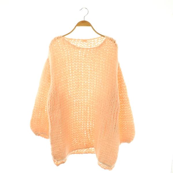 アルページュ ストーリー Arpege story モヘヤハンドニットプルオーバー セーター 長袖 2 ピンク /HK ■OS レディース【ブランド】アルページュ ストーリー Arpege story【表記サイズ】2【実寸サイズ】肩幅：53...