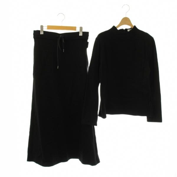 アドーア ADORE ブラッシュドスウェット スカート セットアップ カットソー 38 ブラック /ES ■OS レディース【ブランド】アドーア ADORE【表記サイズ】38【実寸サイズ】ジャケット 肩幅：40cm　ジャケット 身幅：46c...