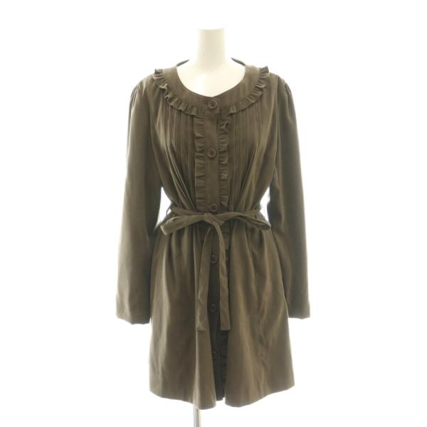 ギャラリービスコンティ GALLERY VISCONTI シャツワンピース 3 茶色 ブラウン ミニ丈 /AG ■OS レディース【ブランド】ギャラリービスコンティ GALLERY VISCONTI【表記サイズ】3【実寸サイズ】肩幅：約37...