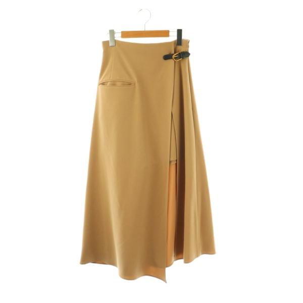 アニュアンス anuans 24AW アシンメトリーレイヤードスカート ロング M ベージュ /HK ■OS レディース【ブランド】アニュアンス anuans【表記サイズ】M【実寸サイズ】ウエスト：64cm　ヒップ：82cm　スカート丈：8...