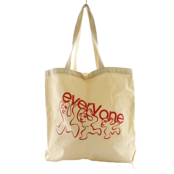 エブリワン everyone VINCENT TOTEBAG トートバッグ アイボリー /SS ■OS レディース【実寸サイズ】持ち手の長さ：約66cm　ヨコ：約45cm　タテ：約39cm　マチ：約9cm　ショルダーの長さ：-cm　　【素材...