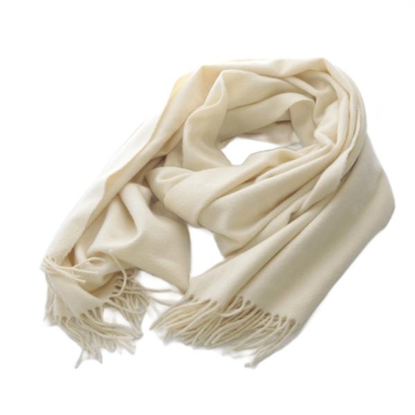 ジョンストンズオブエルガン Johnstons of Elgin ストール マフラー 大判 カシミヤ フリンジ アイボリー /YO4 レディース【ブランド】ジョンストンズオブエルガン Johnstons of Elgin【実寸サイズ】全長（...