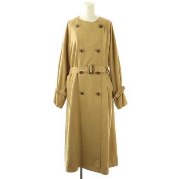 アーバンリサーチ URBAN RESEARCH トレンチコート ロング ノーカラー 38 ベージュ /DO ■OS レディース【ブランド】アーバンリサーチ URBAN RESEARCH【表記サイズ】38【実寸サイズ】身幅：60cm　着丈：1...
