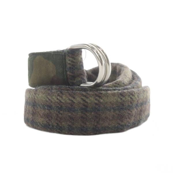 VANITIES バニティーズ チェック カモフラ リングベルト 緑 グリーン /SR ■SH レディース【表記サイズ】実寸サイズをご参照ください。【実寸サイズ】全長：118cm　幅：2.8cm　バックル：3cm　　【色】緑 グリーン【状態...