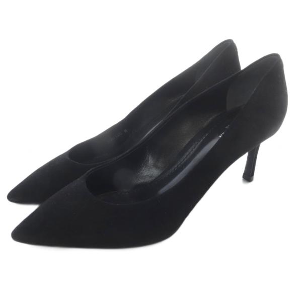 ルイヴィトン LOUIS VUITTON LVロゴ スウェード ポインテッドトゥ パンプス 38 黒 ブラック MA0126 /SR レディース【ブランド】ルイヴィトン LOUIS VUITTON【表記サイズ】38【実寸サイズ】ヒールの高さ...