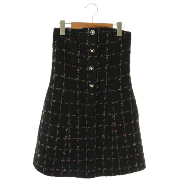 未使用品 ルルウィルビー Loulou Willoughby 24AW CAMPOREラメツイードベアワンピース ミニ 1 ブラック /DF ■OS レディース【ブランド】ルルウィルビー Loulou Willoughby【表記サイズ】1【...