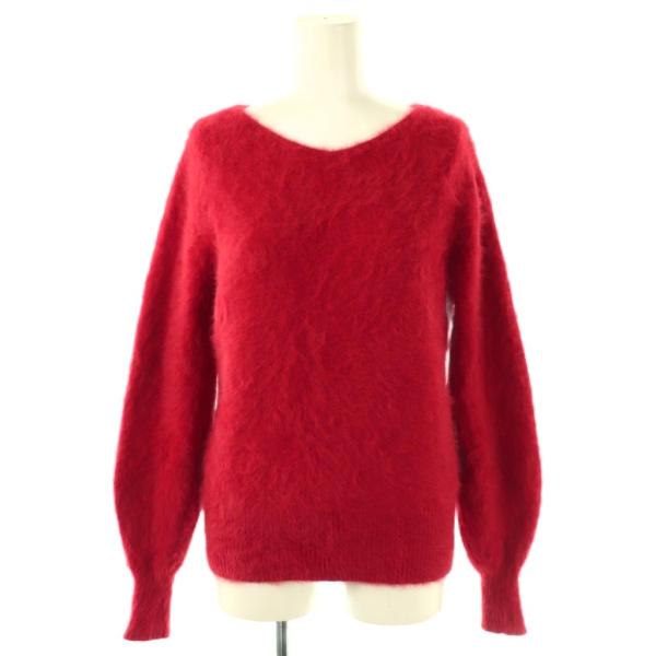 未使用品 ルルウィルビー Loulou Willoughby 24AW 2WAY V プルオーバー ニット セーター 長袖 2 レッド /HK ■OS レディース【ブランド】ルルウィルビー Loulou Willoughby【表記サイズ】2...