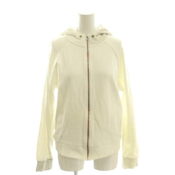 ピーエスポールスミス PS Paul Smith ジップパーカー L 白 ホワイト フード付き 長袖 カラフルジッパー /AG ■OS レディース【ブランド】ピーエスポールスミス PS Paul Smith【表記サイズ】L【実寸サイズ】身幅...