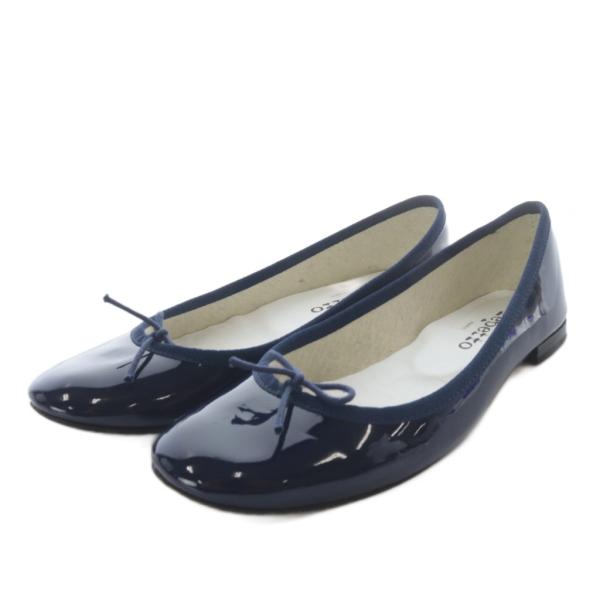 レペット Repetto Cendrillon バレエシューズ パンプス フラット リボンモチーフ エナメルレザー 38.5 ネイビー /YO2 レディース【ブランド】レペット Repetto【表記サイズ】38.5【実寸サイズ】ヒールの高さ...