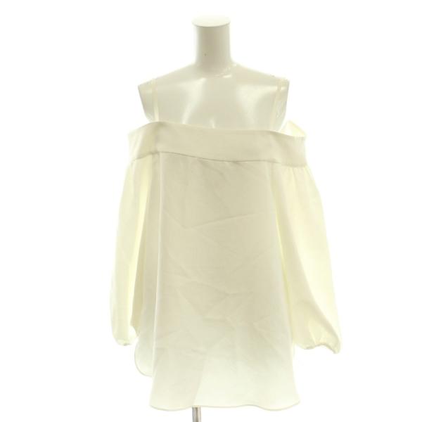 ティビ tibi オフショルダーブラウス 2 白 オフホワイト 無地 肩紐付き 長袖 /AG ■OS レディース【ブランド】ティビ tibi【表記サイズ】2【実寸サイズ】肩幅：-cm　身幅：約44cm　着丈：約57cm　袖丈：約40cm　　...