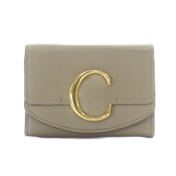 クロエ C MINI TRI-FOLD 財布 三つ折り 小銭入れ 小型 レザー Mooty Grey モッティーグレー CHC19UP058 /RI ■OS ■OH レディース【ブランド】クロエ CHLOE【実寸サイズ】ヨコ：10cm　タテ...