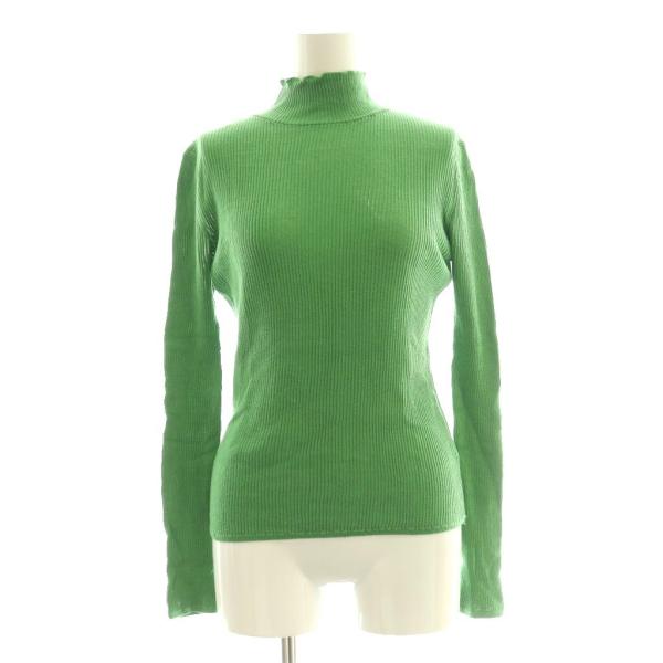 アプワイザーリッシェ Apuweiser-riche ハイネックシアーニット 2 緑 グリーン /SS ■OS レディース【ブランド】アプワイザーリッシェ Apuweiser-riche【表記サイズ】2(M)【実寸サイズ】肩幅：約38cm　...