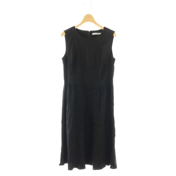 セオリーリュクス theory luxe lovisa ワンピース 麻 リネン M ブラック 無地 ラウンドネック ロング丈 ノースリーブ /OK ■OS【ブランド】セオリーリュクス theory luxe【表記サイズ】M【実寸サイズ】身幅...