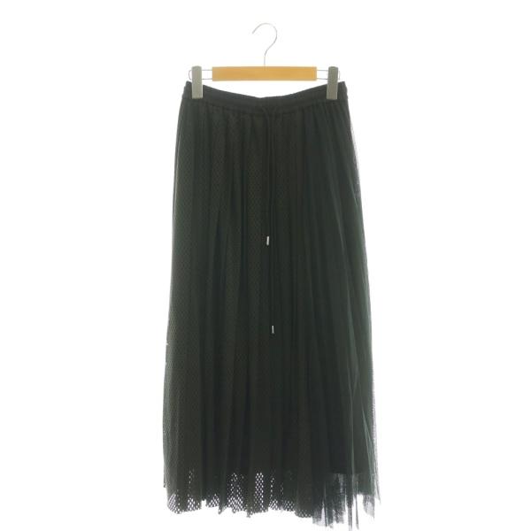 ダイアグラム グレースコンチネンタル Diagram GRACE CONTINENTAL メッシュプリーツスカート ロング 36 ブラック /DF ■OS レディース【ブランド】ダイアグラム グレースコンチネンタル Diagram GRAC...