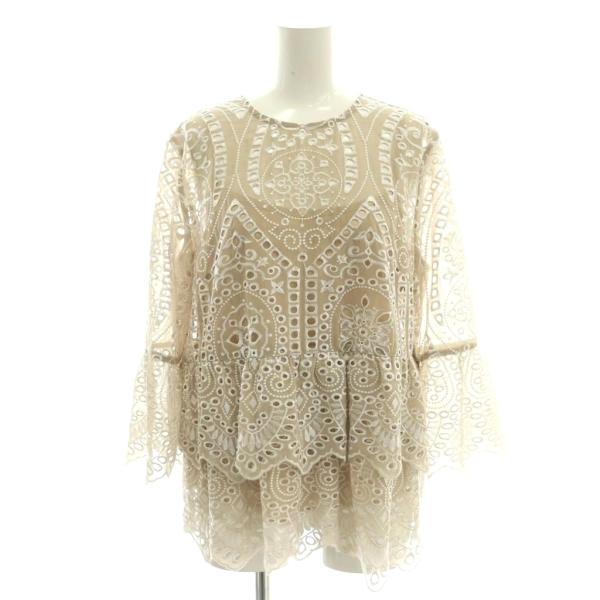 ダイアグラム グレースコンチネンタル Diagram GRACE CONTINENTAL ジョーゼットカットワークブラウス 刺繍 プルオーバー ティアード【ブランド】ダイアグラム グレースコンチネンタル Diagram GRACE CONT...