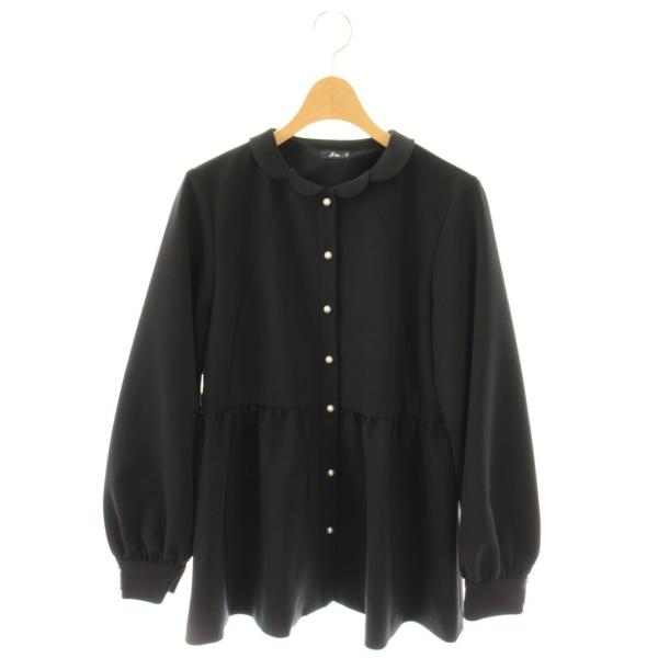 ソーノ SONO ダブルクロスフラワーカラーレディブラウス 長袖 F ブラック /DO ■OS ■SH レディース【ブランド】ソーノ SONO【表記サイズ】F【実寸サイズ】肩幅：37cm　身幅：46.5cm　着丈：66cm　袖丈：58cm　...