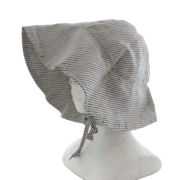 エトレトウキョウ ETRE TOKYO marihoja 帽子 ハット ストライプ リネン F グレー /YO14 レディース【ブランド】エトレトウキョウ ETRE TOKYO【表記サイズ】F【実寸サイズ】つば：11cm　頭周り：約58cm...