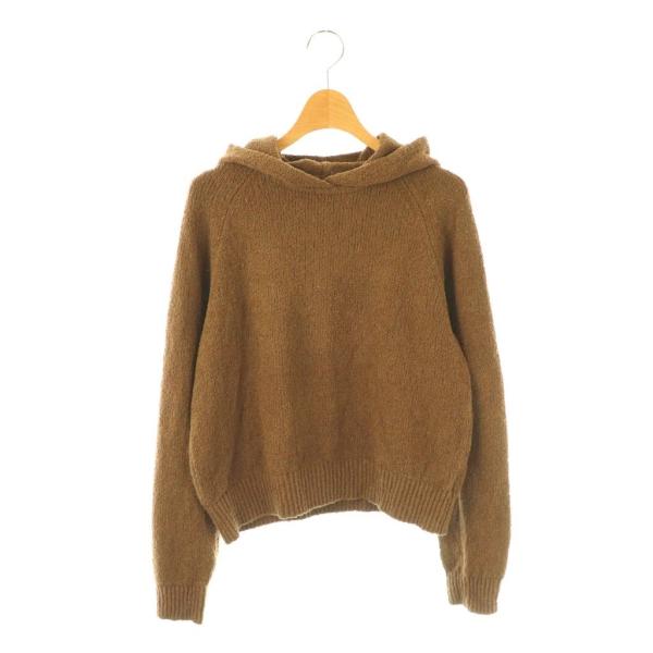 セオリー Theory 25SS TERRY BOUCLE BOUCLE HOODIE プルオーバー パーカー 長袖 コットン S 茶 /NR ■OS レディース【ブランド】セオリー Theory【表記サイズ】S【実寸サイズ】身幅：49cm...