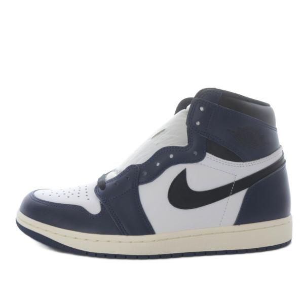 未使用品 ナイキ NIKE AIR JORDAN 1 RETRO HIGH OG エア ジョーダン 1 スニーカー US10.5 ネイビー ホワイト DZ5485-401 /YO9 ■ メンズ【ブランド】ナイキ NIKE【表記サイズ】US1...