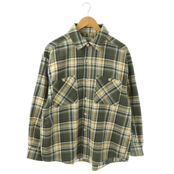 フリークスストア FREAKS STORE 24AWリラックスフィット ヘビーネル チェックシャツ 長袖 M グレー マルチカラー /ES ■OS 【ブランド】フリークスストア FREAKS STORE【表記サイズ】M【実寸サイズ】肩幅：5...